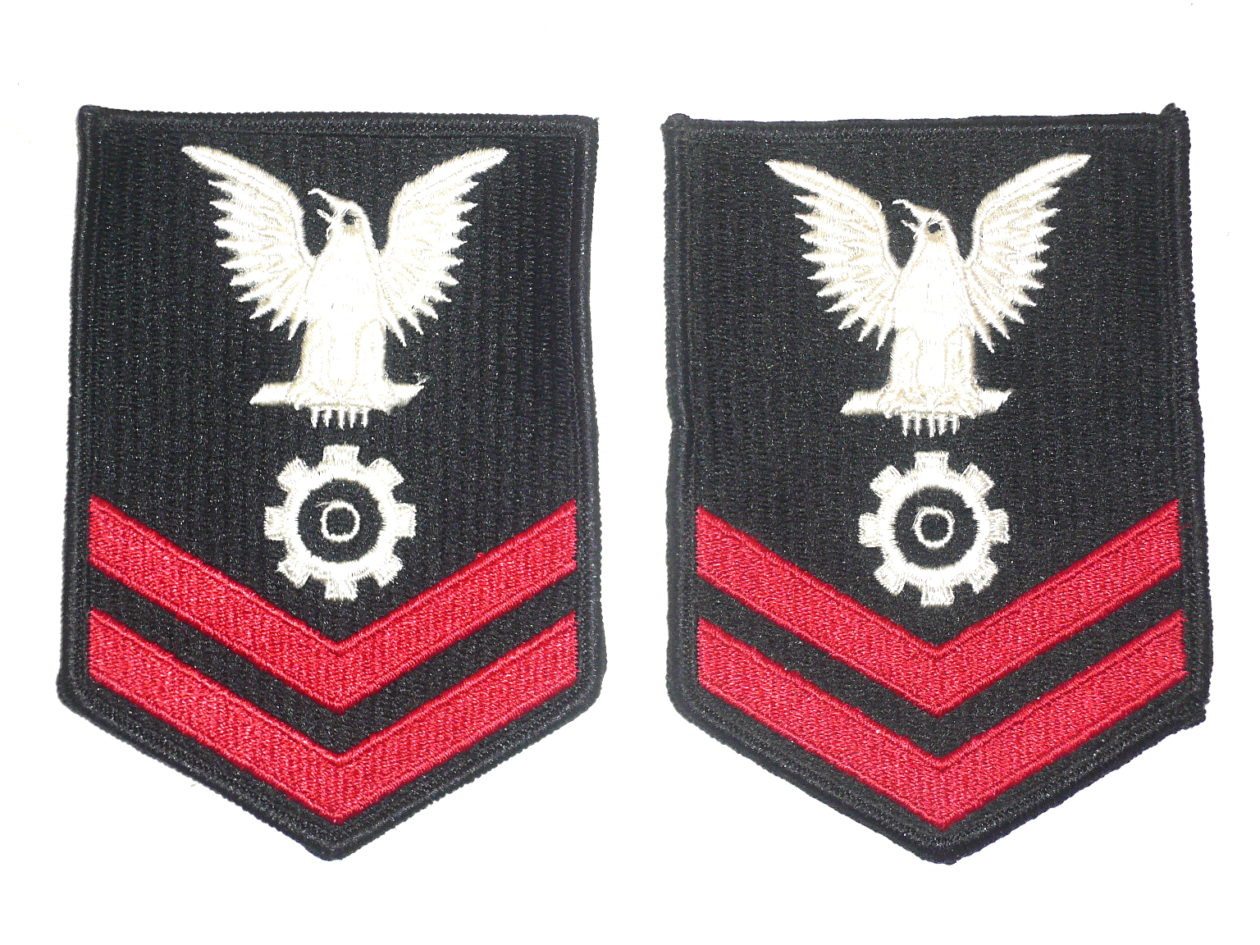 U.S. Navy Petty Officer 2nd Class (Engine Man) Rank Stripes | Comrades